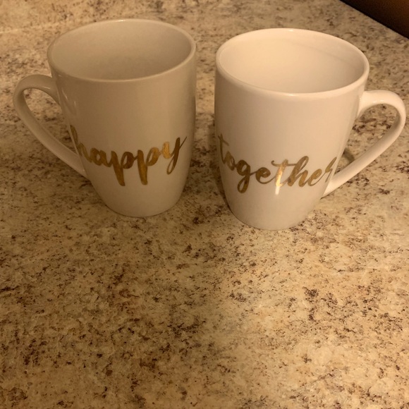 Other | Happy Together Mug Set Cute Adorable Little Mug Set White With ...